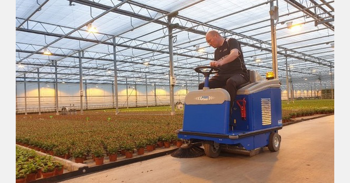 Schone werkvloeren bij Gebr. Nederpel Potplanten met dank aan de Stefix 95