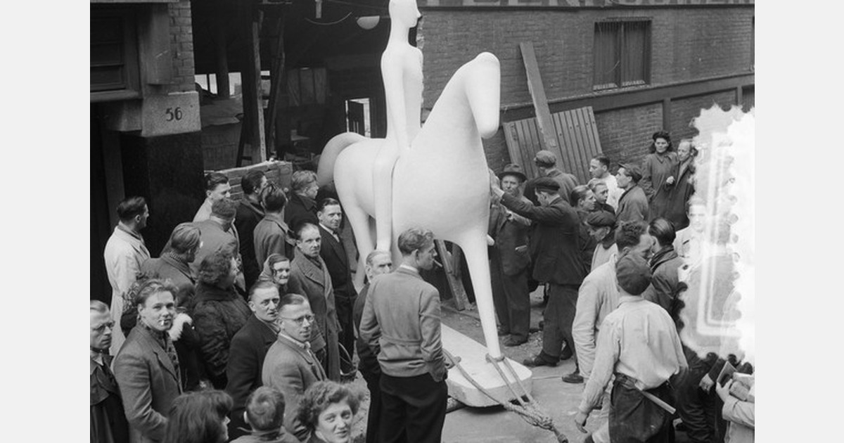 Restauratie van iconisch ‘Paard en ruiter’ beeld in Keukenhof van start