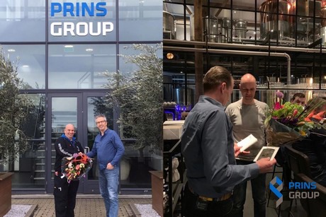 Twee jubilarissen bij Prins Group